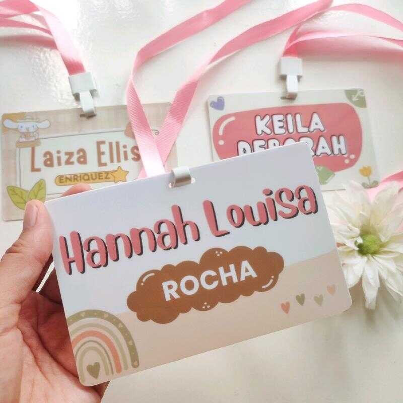 PVC Name Plate For Kids (3.5 X 5.5 Inches) | Shopee Philippines