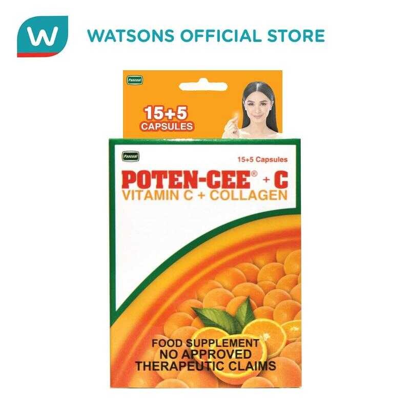 355 Poten-Cee + C Vitamin Collagen 15 5 Capsules | Shopee Philippines
