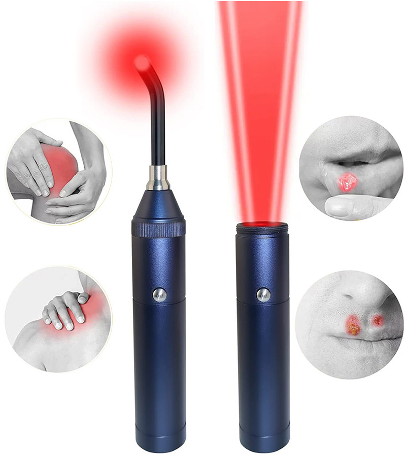 Red Device Cold Canker Sore Treatment Infrared Light Therapy Wand For ...