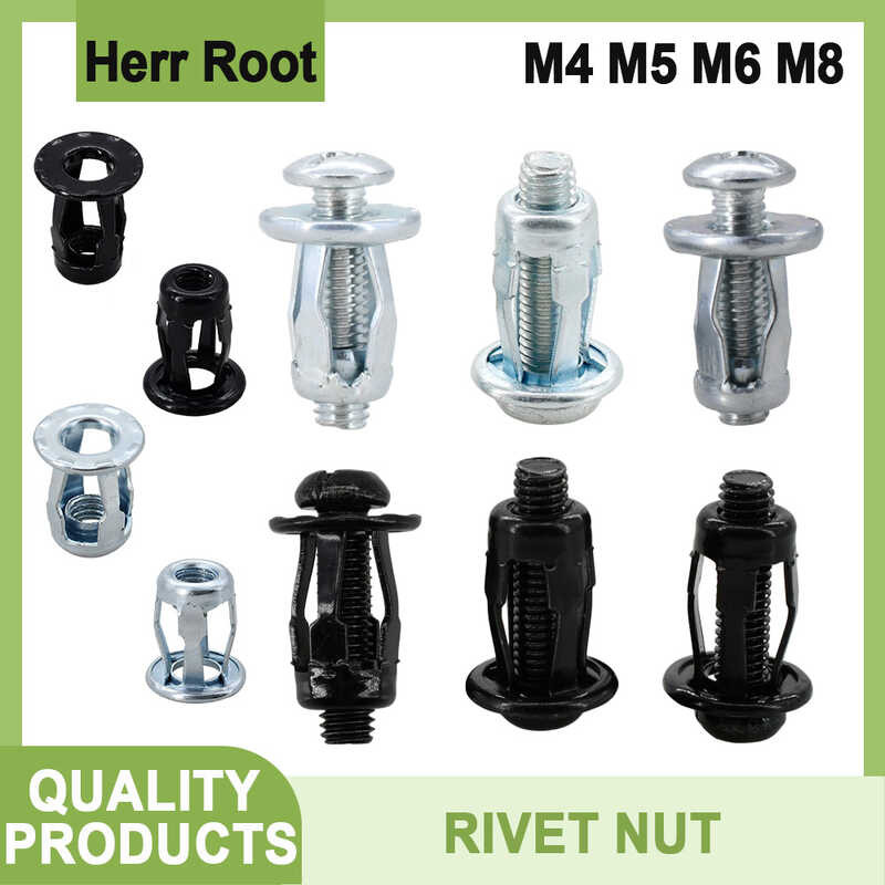 Petal Shape Rivet Metal Expansion Molly Jack Nut M4 M5 M6 M8 License ...