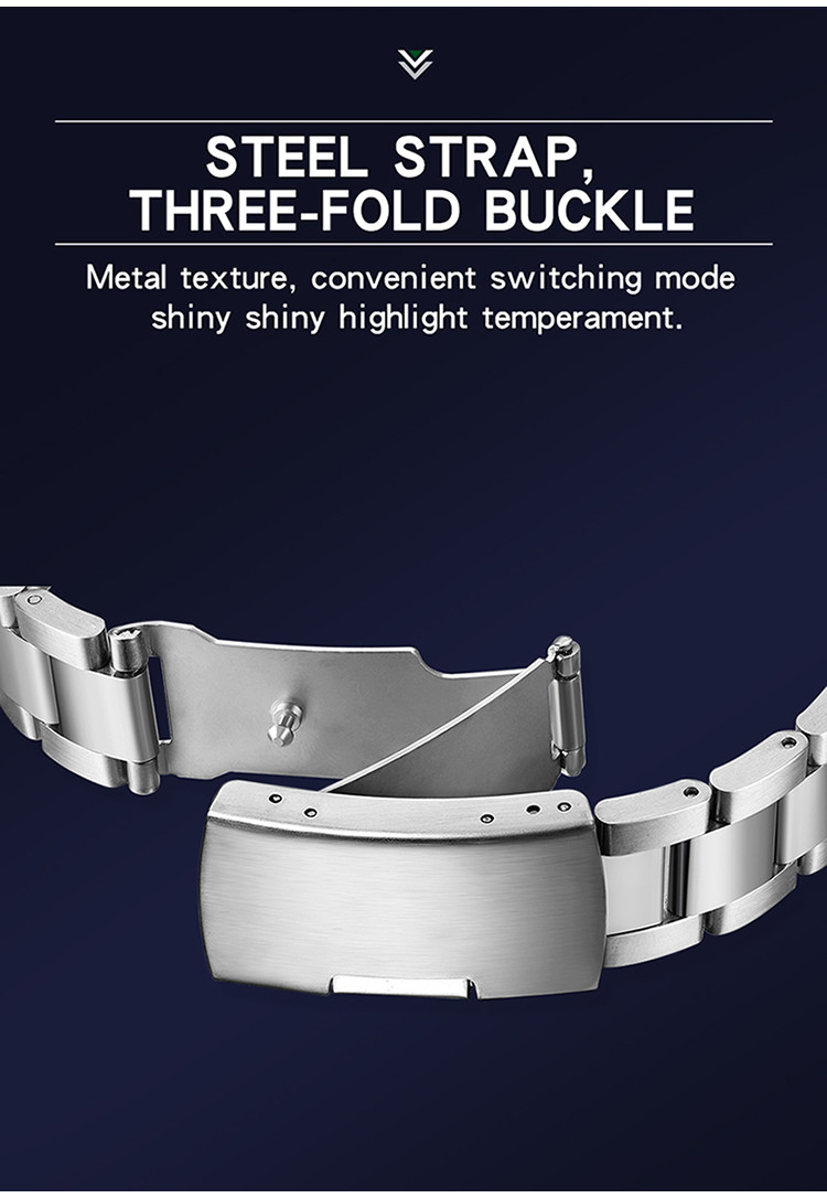 SANDA Successful Men's Sparkling Charm Automatic Mechanical Watch ...