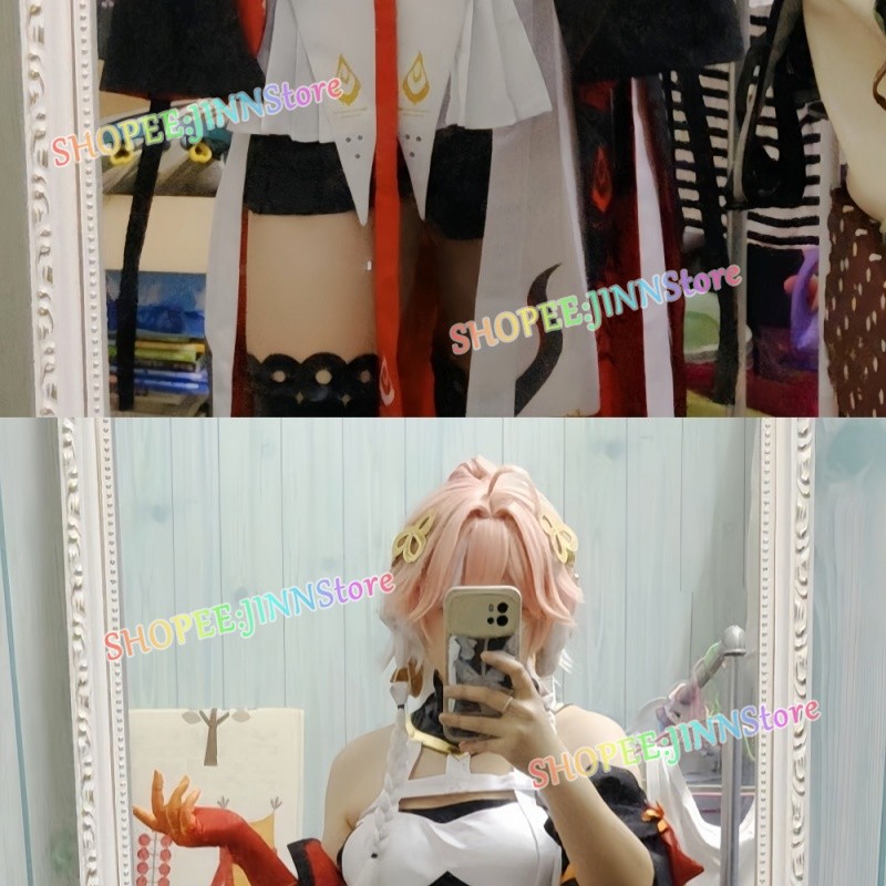 - JINN - Game WUTHERING WAVES CHANGLI Cosplay Costume Wig Eternal Blaze ...