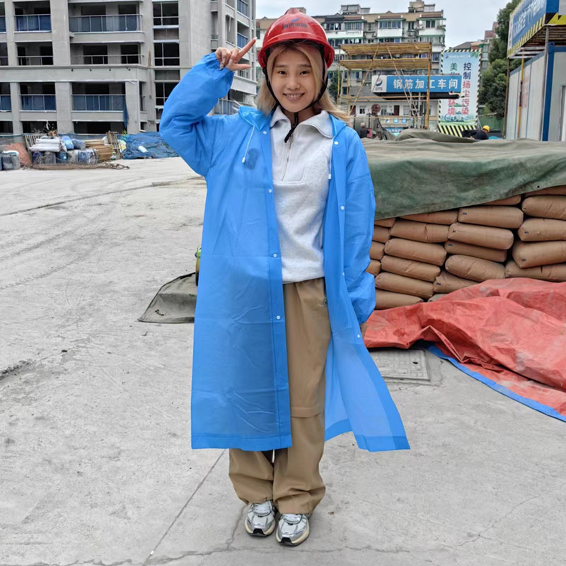Construction Site Disposable Raincoat Thickened Waterproof Engineering ...