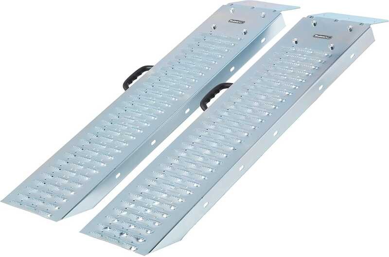 Loading Ramps Steel Ramp Set for ATVs, Motorcycles, Mowers, Carts More ...