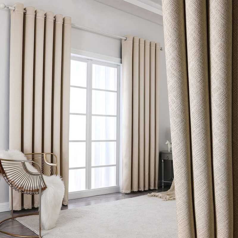 SOFT NAVI KOREAN BLOCKOUT CURTAIN NEUTRAL SHADES | SOLD PER Piece/Panel ...
