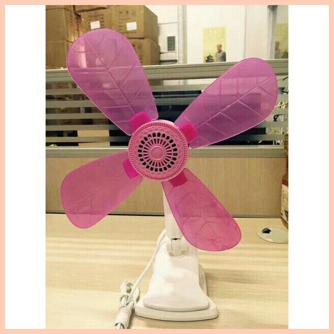 ☪ SK Mix Clip Easy Switch Stand Fan Transparent Four Leaf Fan 1pc ...