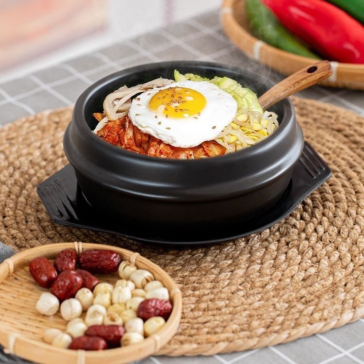 Korean Stone Pot Bibimbap Special Stone Pot Clay Pot Rice Special Stone ...
