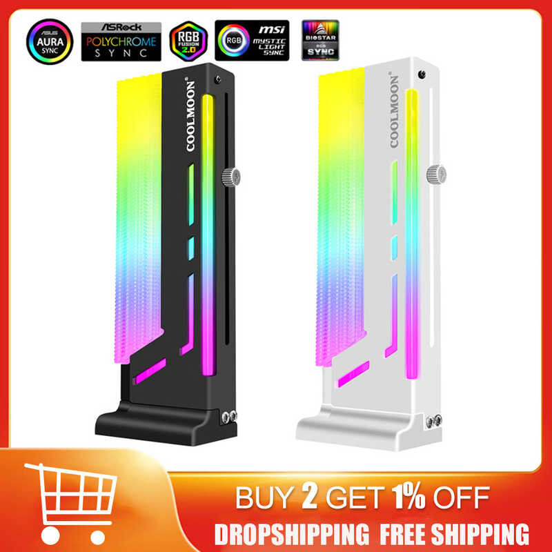 GPU Holder Stand COOLMOON CM-GH2 Graphics Video Card Vertical port ...