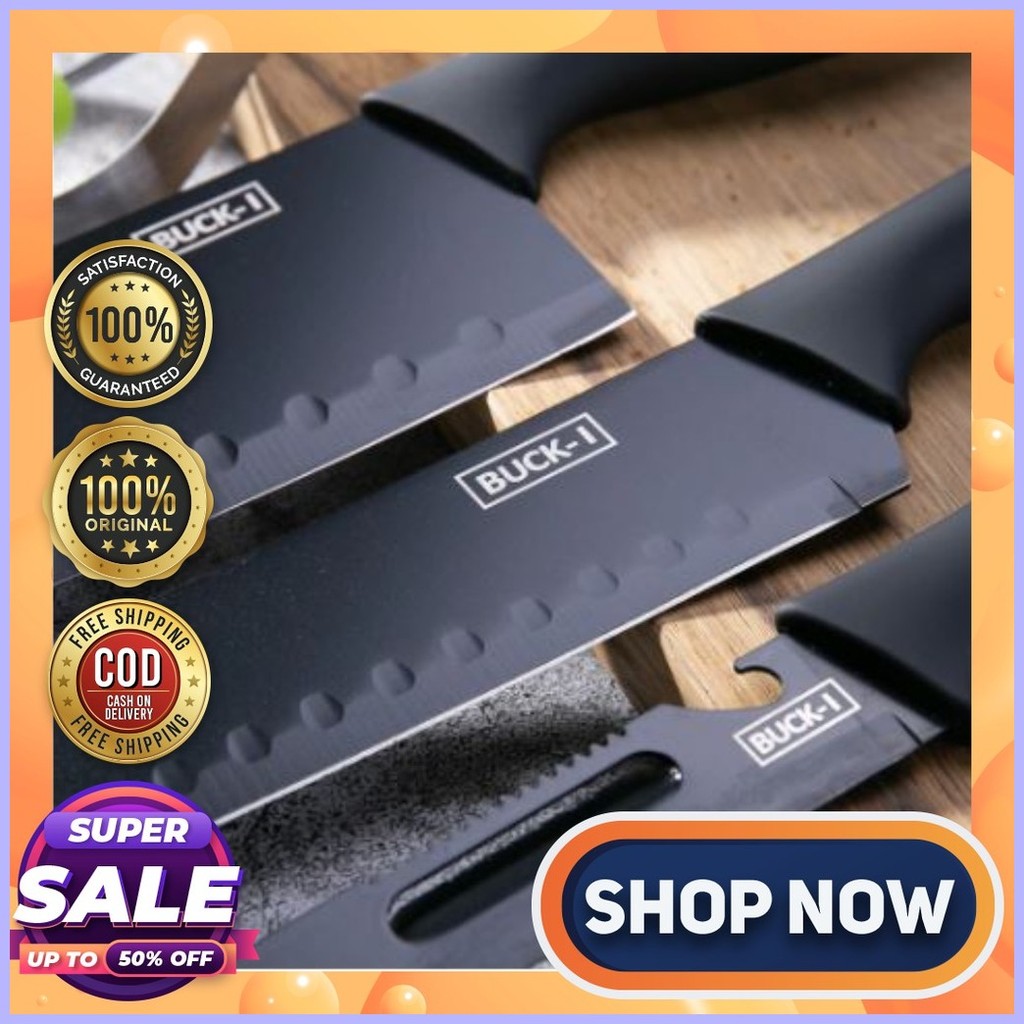 Original Best Buck-I Complete Knife Set (5 pcs/set) Stainless Steel ...