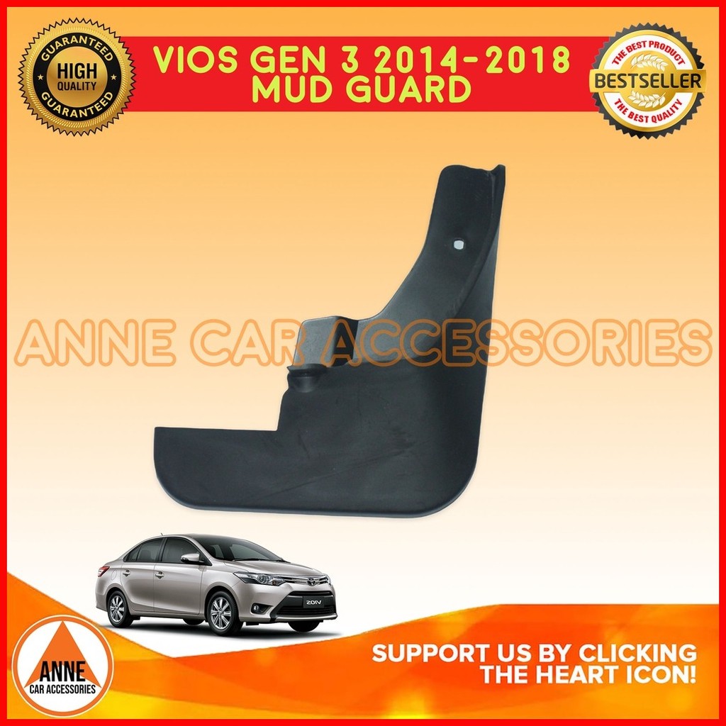 WITH Free Screw Set Mud Guard for Toyota Vios Gen2 Gen3 Gen4 / 2007 ...