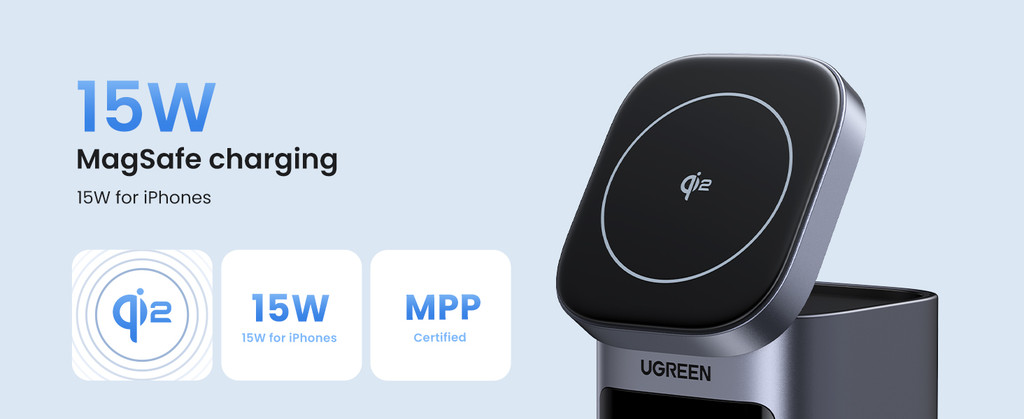 UGREEN 145W Max 20000mAh Qi2 15W Wireless Magnetic Wireless Power Bank ...