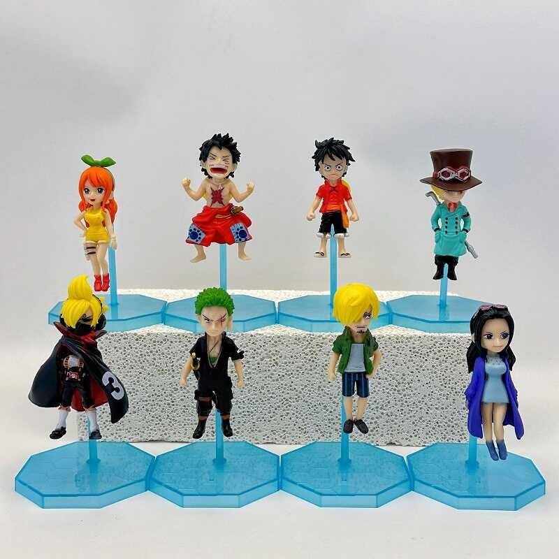 8 models of One Piece figurines, Luffy, Sona, and Nami toy models, toy ...