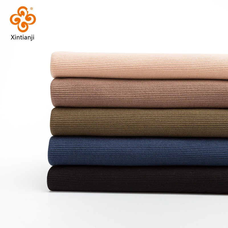 in stock 32S Rib Kain pasang cotton spandex rib pullover stretchy DIY ...