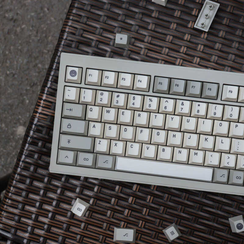 Keys 142 Retro Minimalist Nical Keyboard Keycaps PBT Dye Sublimation ...