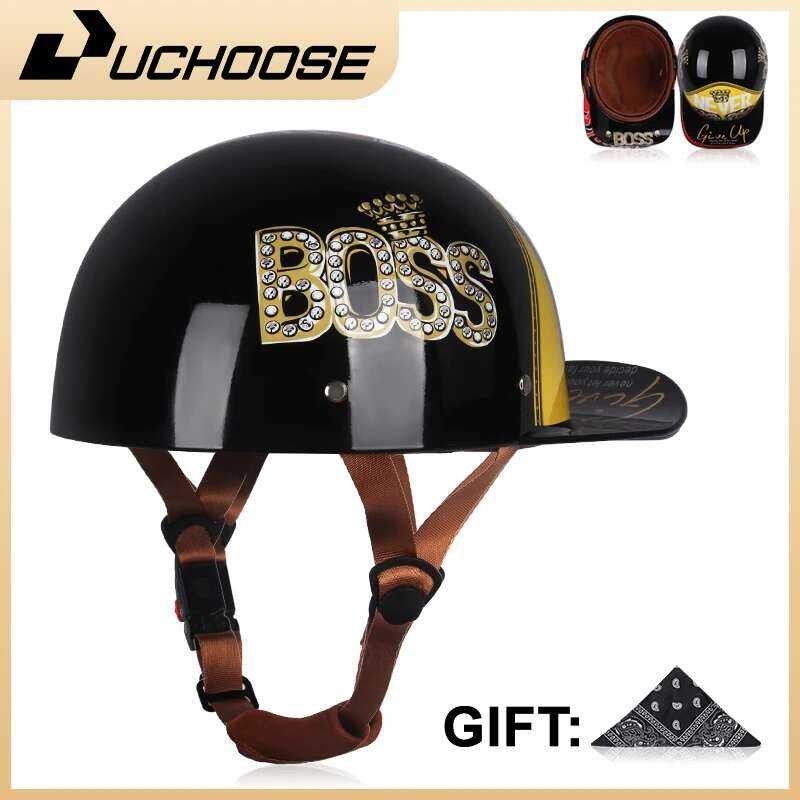 Cap Helmet Baseball Helmet Motorcycle Vintage Retro Helmets Summer Open ...