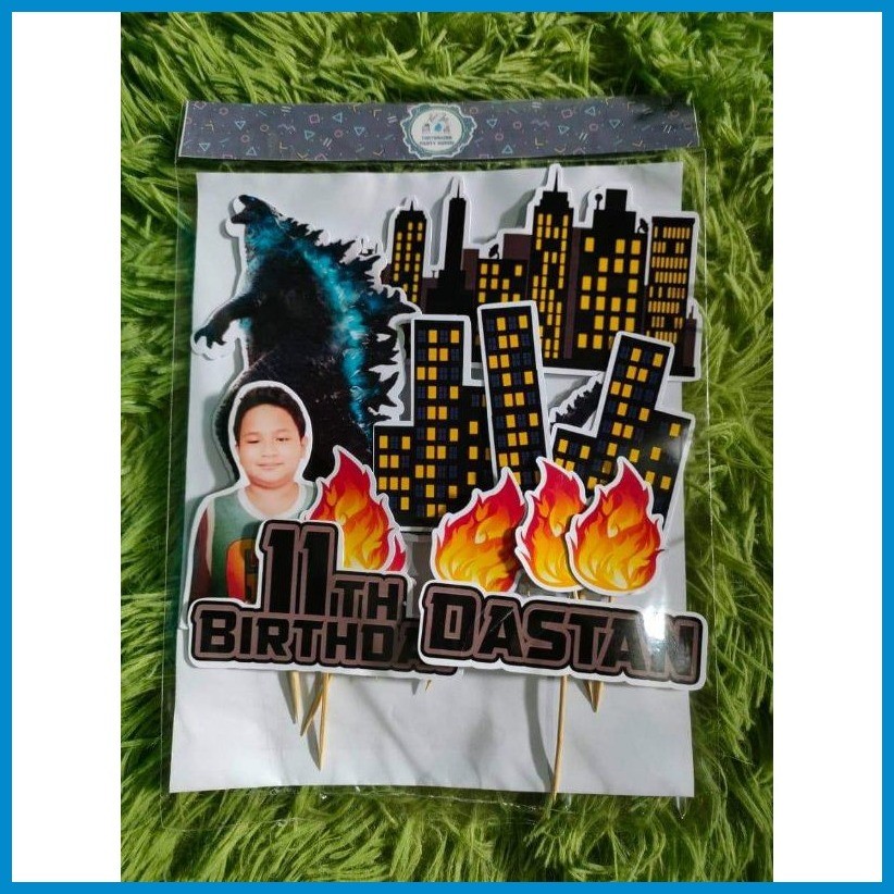 Godzilla Theme Customize Cake Topper | Shopee Philippines