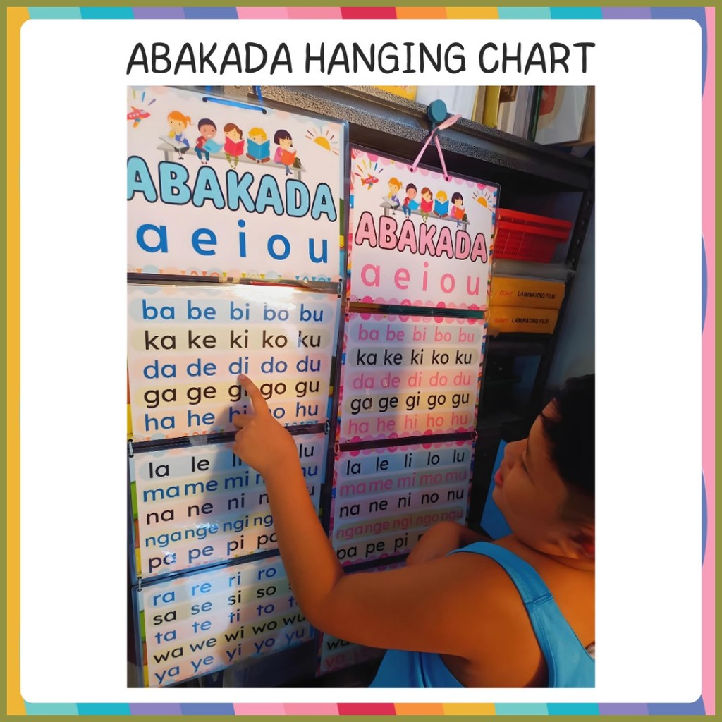 ABAKADA, ABAKADA HANGING CHART - ABAKADA - PAGBASA - FULLY LAMINATED ...