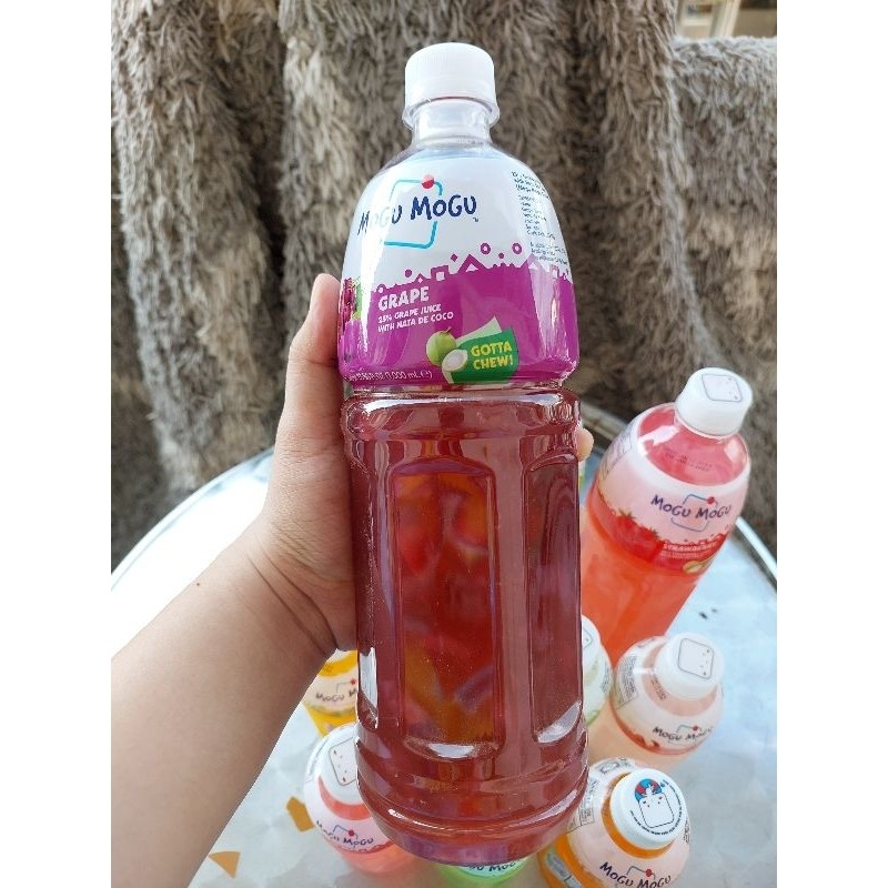 ♞Mogu Mogu Juice Drink [320 mL & 1Liter] with Nata De Coco Imported ...