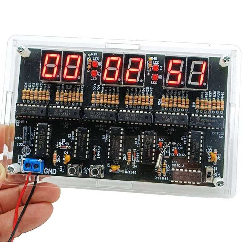 920 Dc4.5V 5.5V 6 Bit Digital Circuit Kit Na May Case Electronic Clock ...