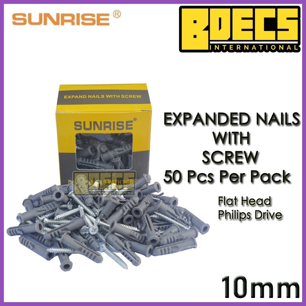 K ⚘ ඏ Expanded nails Tox Screw Sunrise High Quality (50pcs) Original by ...