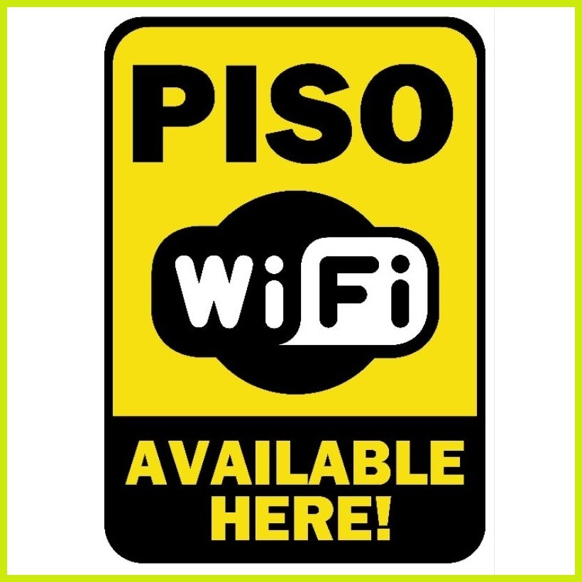 Signage Ready Print Piso Wifi Laminated and Tarpaulin | Shopee Philippines