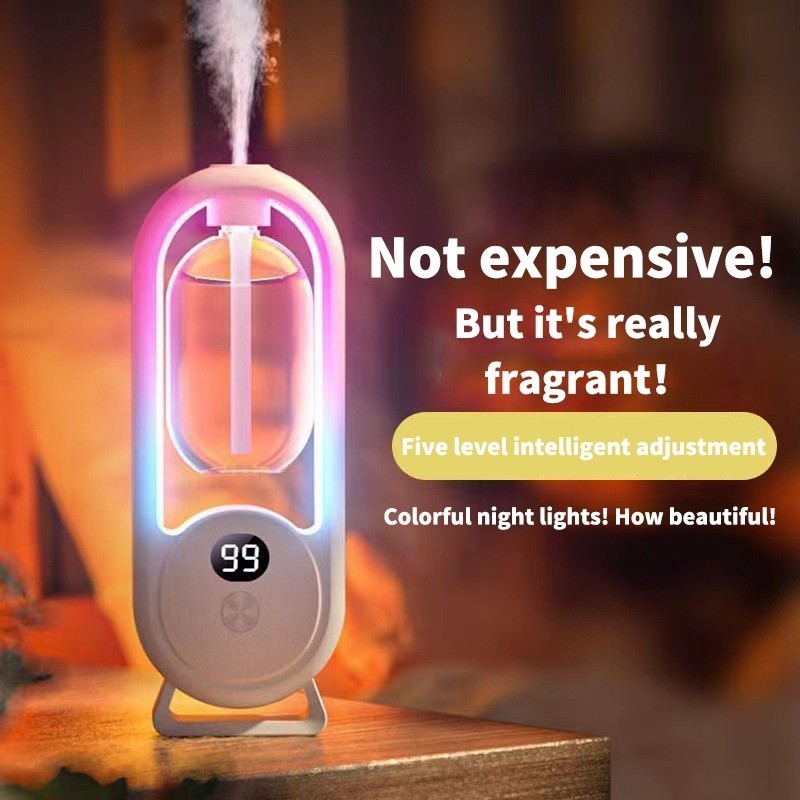 Digital Display Aroma Air Diffuser Rechargeable Automatic Scent Air ...