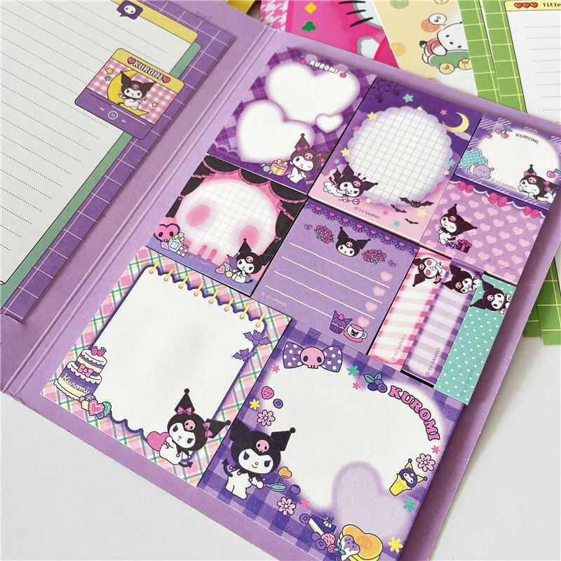 Kawaii Cartoon Hello Kitty Paste Sticky Note Mymelody Cinnamoroll Cute ...