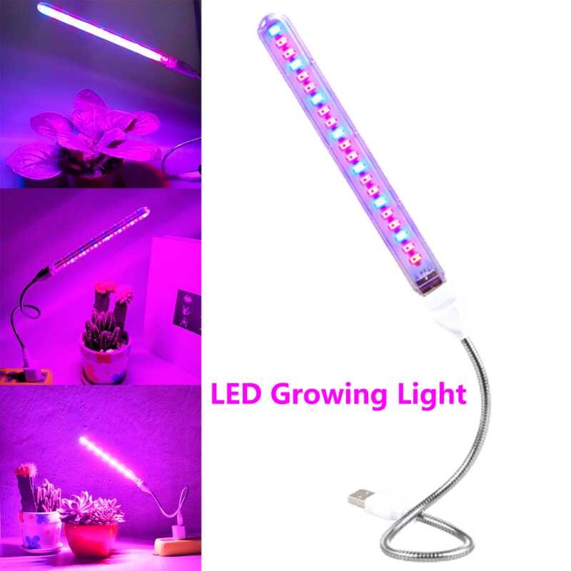 Full Spectrum Plant USB Grow Flexible LED Growth Light Phyto Lamp wer ...