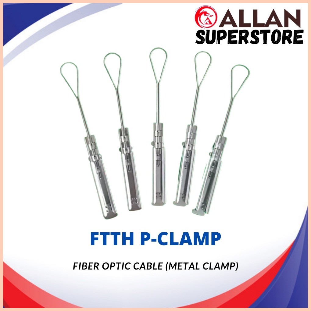 ☎ Allan Superstore Ftth P-Clamp For Fibre Optic Cable Installation Gpon ...