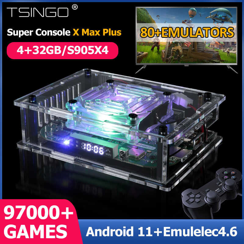 A11 TSINGO New Super Console X Max Plus 4K HD Output Dual System Wifi Retro TV Video Game Player ...