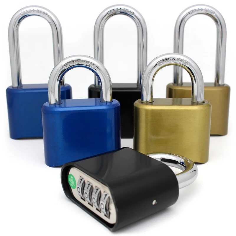 Big 4 Digit Combination Lock Shackle Outdoor Waterproof Padlock Para Sa ...