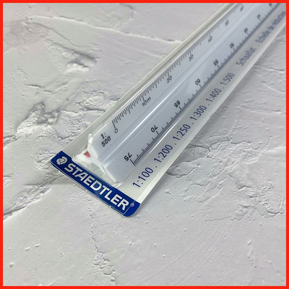 ♨ Staedtler Triangular Scale ruler (1:100, 1:200, 1:250, 1:300, 1:400 ...