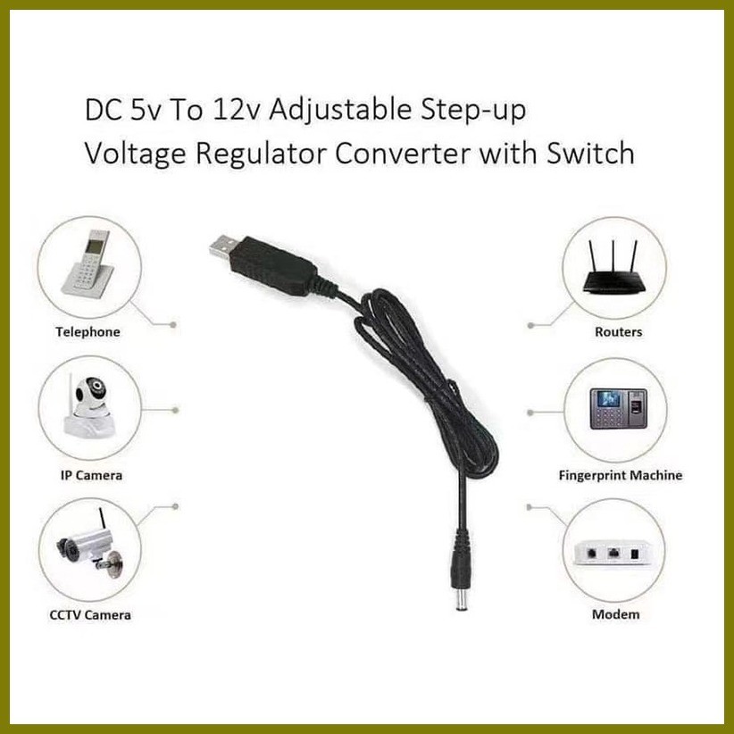 ⚠ USB Portable Power Boost DC 5V to DC 12V Step UP Module USB Converter ...