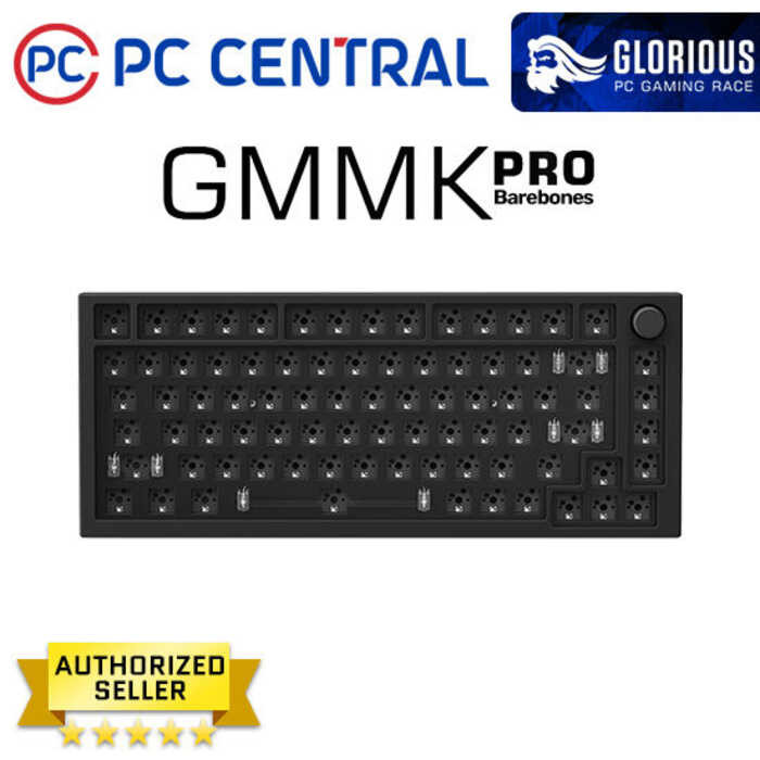 Glorious GM PRO 75% Barebone Gaming Keyboard (Black SLATE / WHITE Ice ...