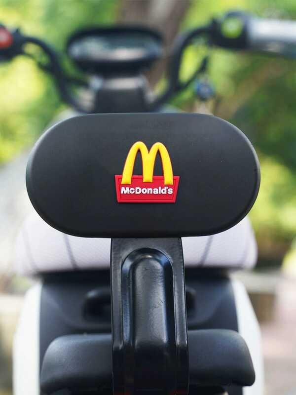 Xiaomi No.9 electric McDonald's car 3D stereoscopic sticker cartoon ...