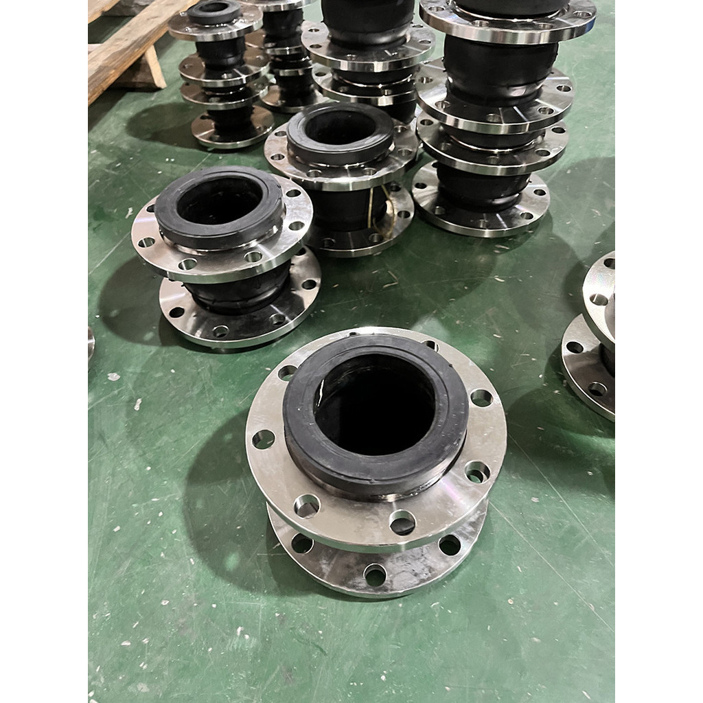 304 flange stainless steel rubber joint KXT type flange soft connector ...