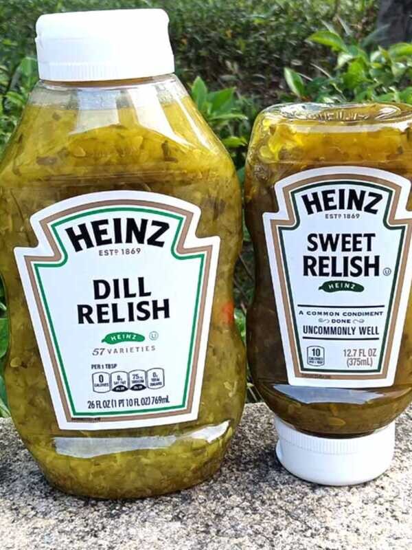 Heinz Swt Relish, a sweet and sour sauce mixing hot dog burger, pepper ...