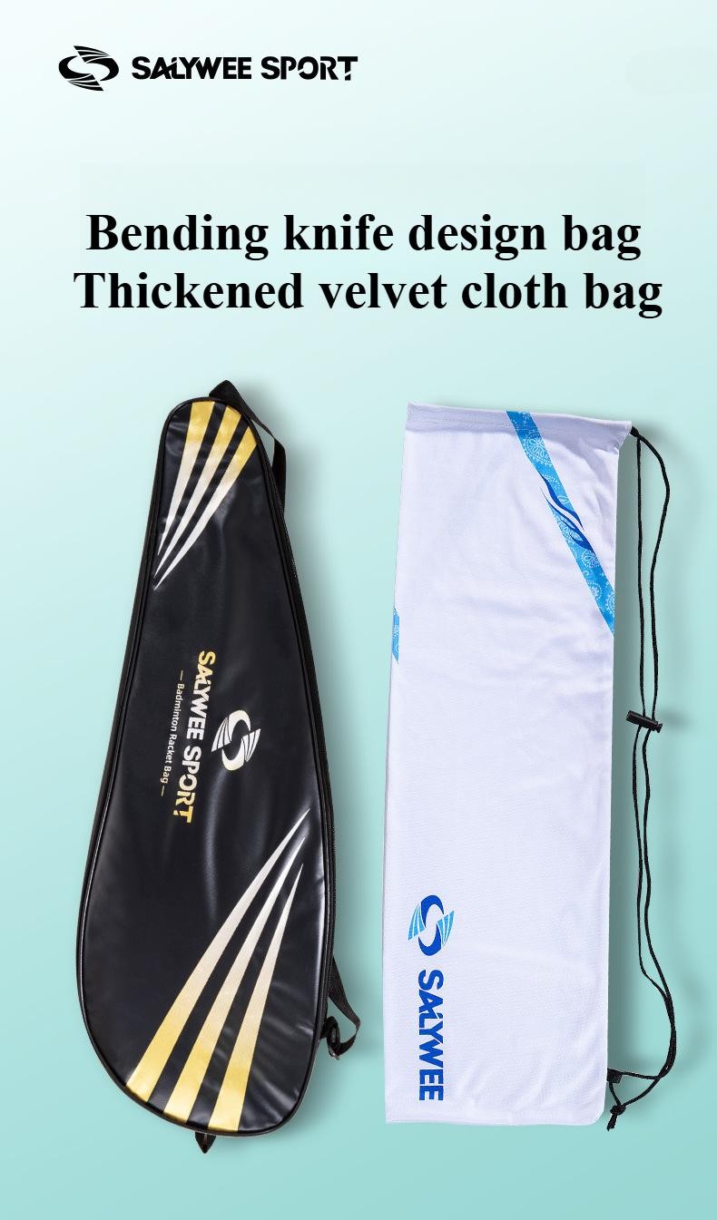 SALYWEE Badminton Racket Bag – Large Capacity Waterproof Sports ...