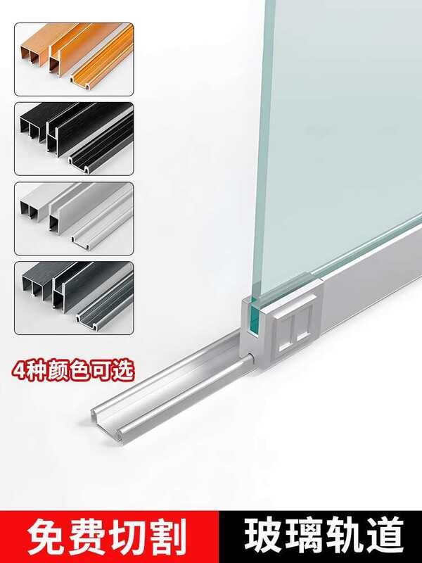 ouble Sliding Track Sliding Door Track Wine Cabinet Display Cabinet Up ...