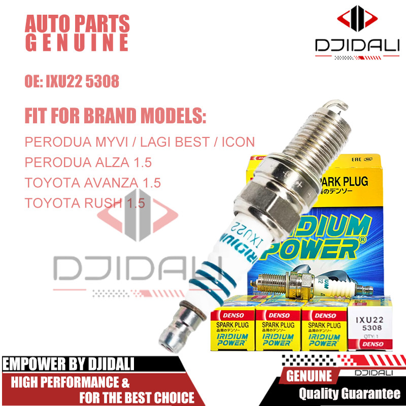 4PCS Iridium Spark Plug Power IXU22 5308 For Alza Myvi 2007-2019 Avanza ...