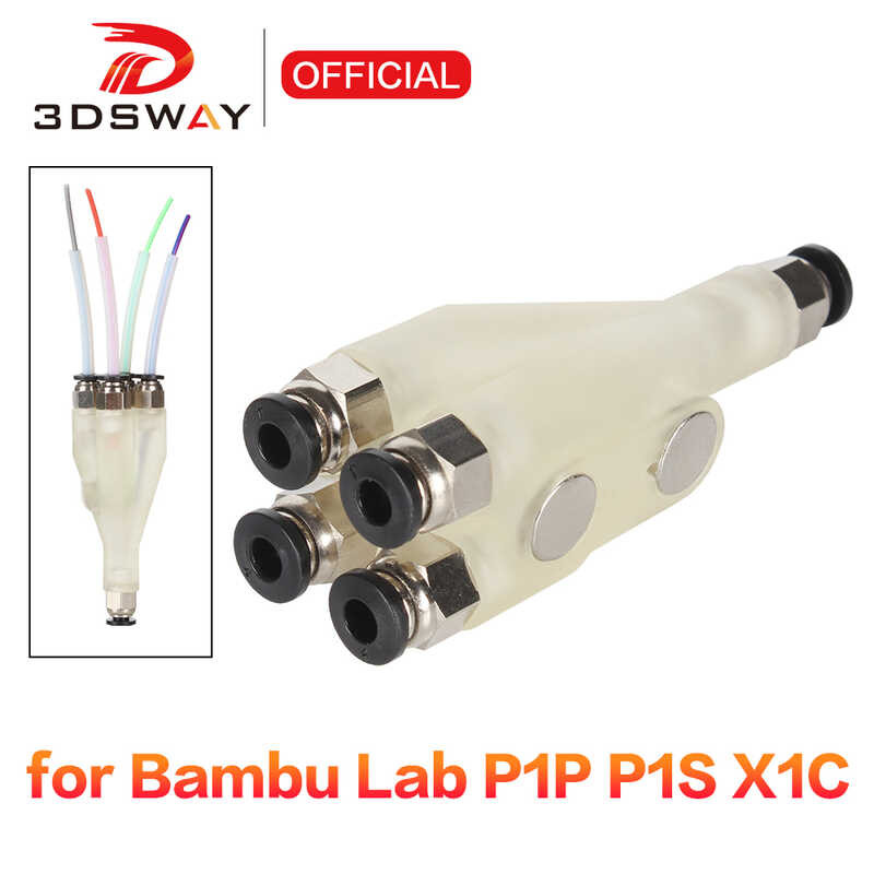 Bambu Lab D Printer Parts In PTFE Adapter Material Pipe Expansion Port ...