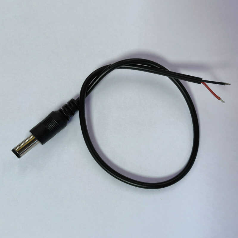 DC Power Camera Cord Led0..3 Square Men Round Wire 22 # 12V5521 ...