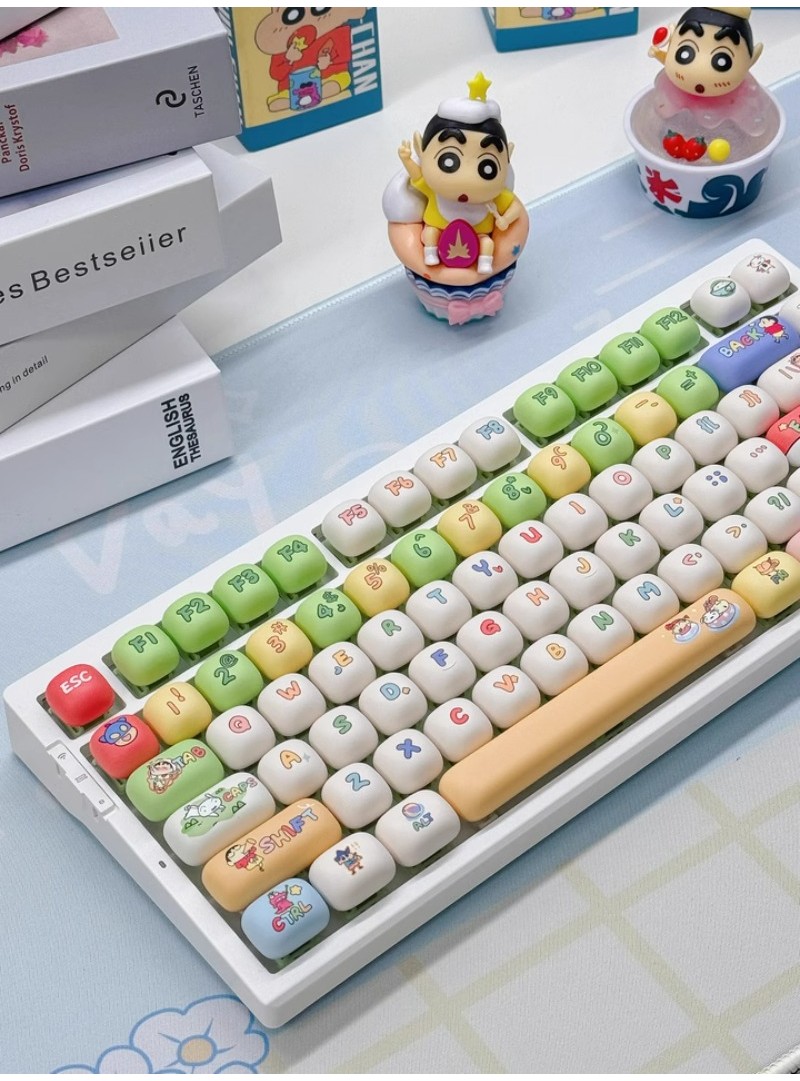 Crayon Shin-chan Keycap MOG Profile 140 Keys PBT Five-sided Dye ...