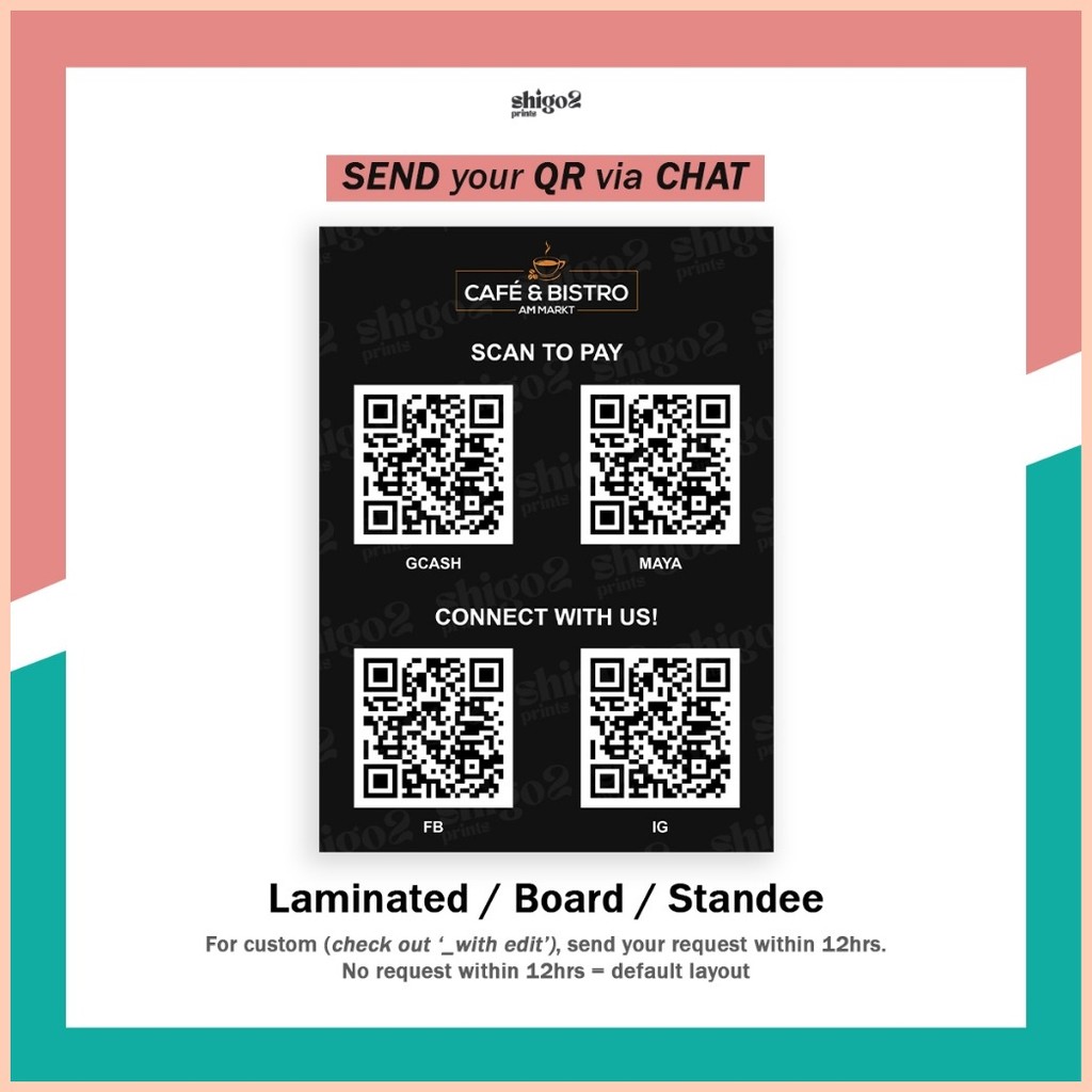 ♈ Gcash Maya BDO BPI Shopee Pay Bank Transfer Personalize QR Display ...