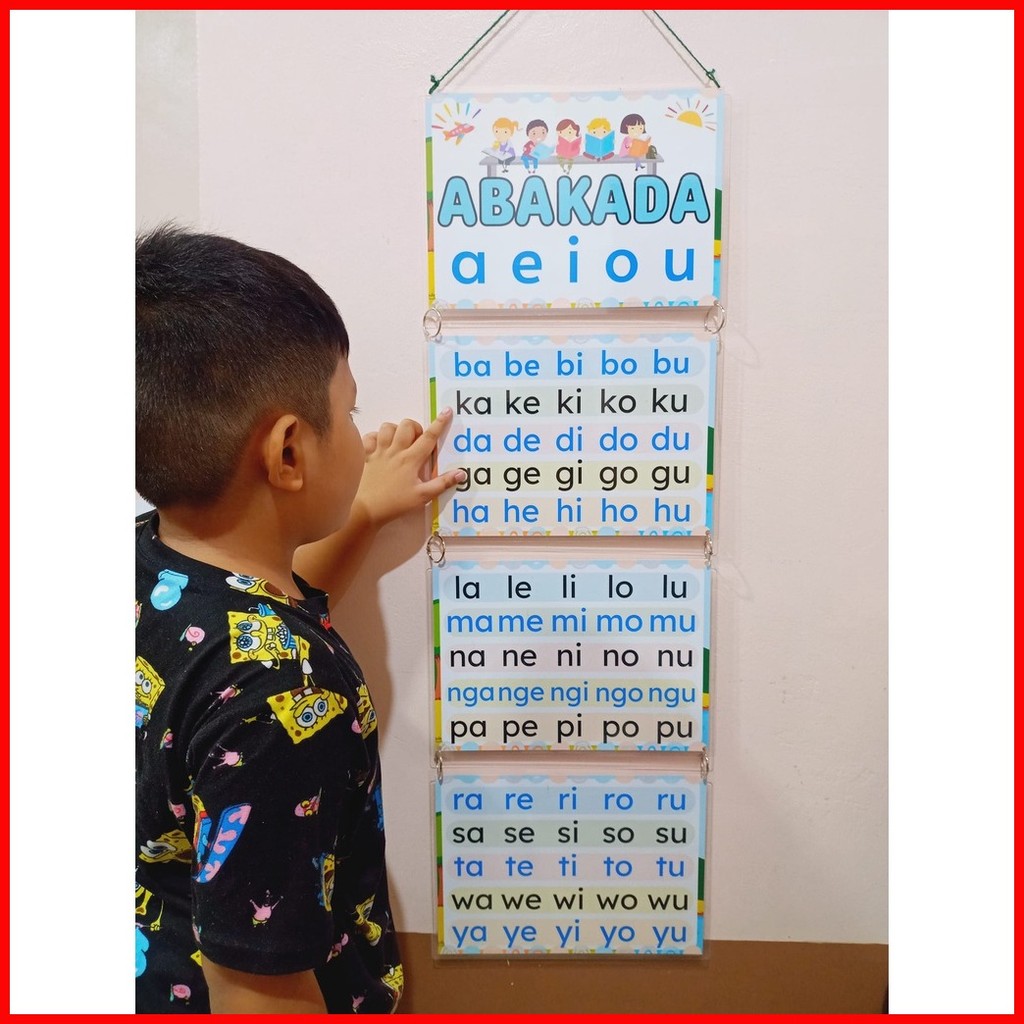 ABAKADA, ABAKADA HANGING CHART - ABAKADA - PAGBASA - FULLY LAMINATED ...
