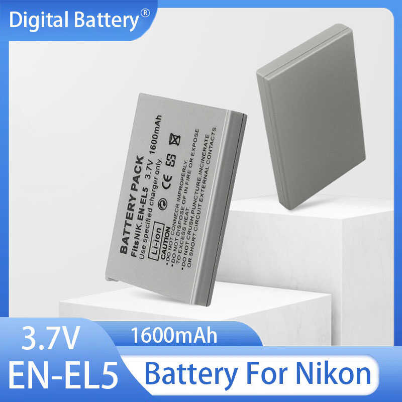 Battery ba17 EN-EL5 1600mAh Rechargeable Batteries for Nikon Coolpix ...