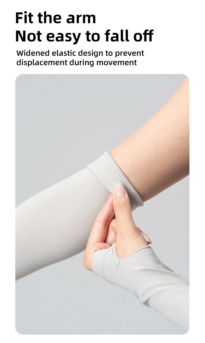 Local Delivery ROCKBROS Ice Arm Sleeve Anti-UV Breathable Elastic ...