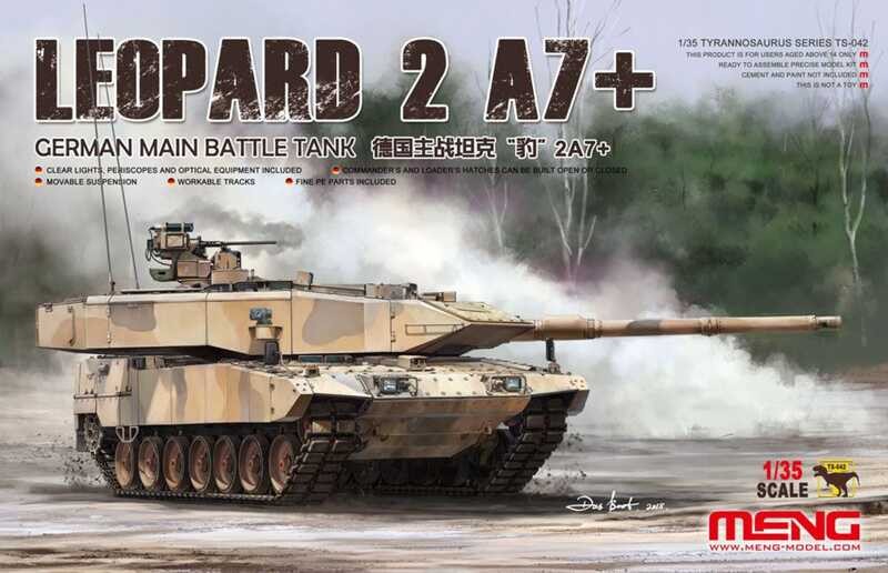 MENG ☆ Assembly Model Kit Ts-042 1/35 German Modern Leopard 2A7+ Main ...