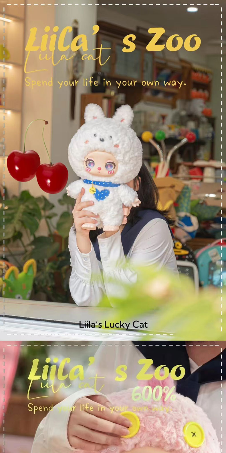 Liila 600% Plush Blind Box Liila Zoo Liila Lucky Cat | Shopee Philippines