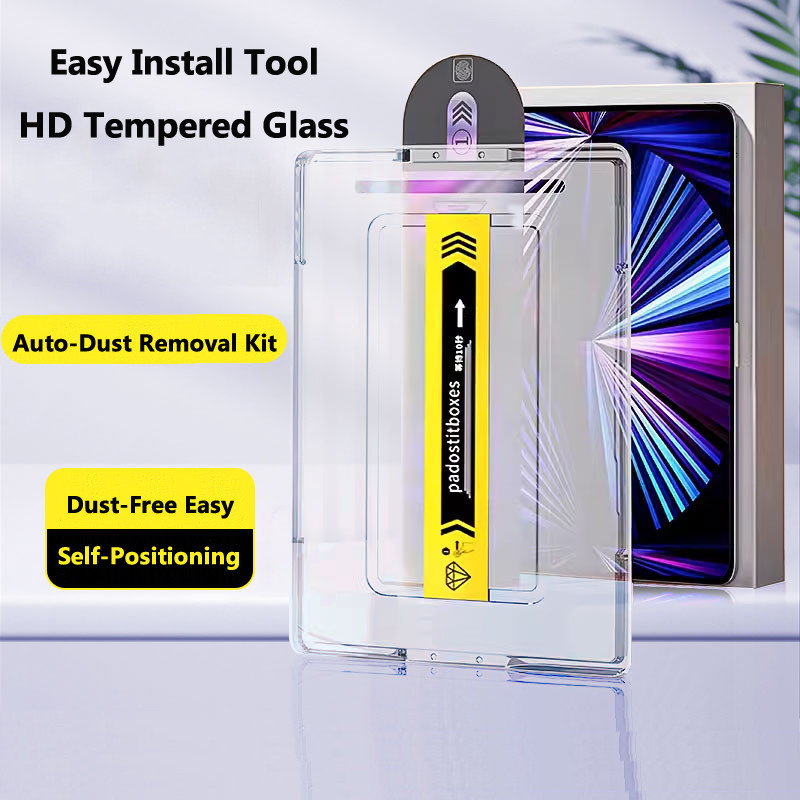 Easy To Use Tempered Glass Screen Protector for IPad Mini 7 A17 Pro 8.3 6 Air 11 10th 10.9 10.2 ...